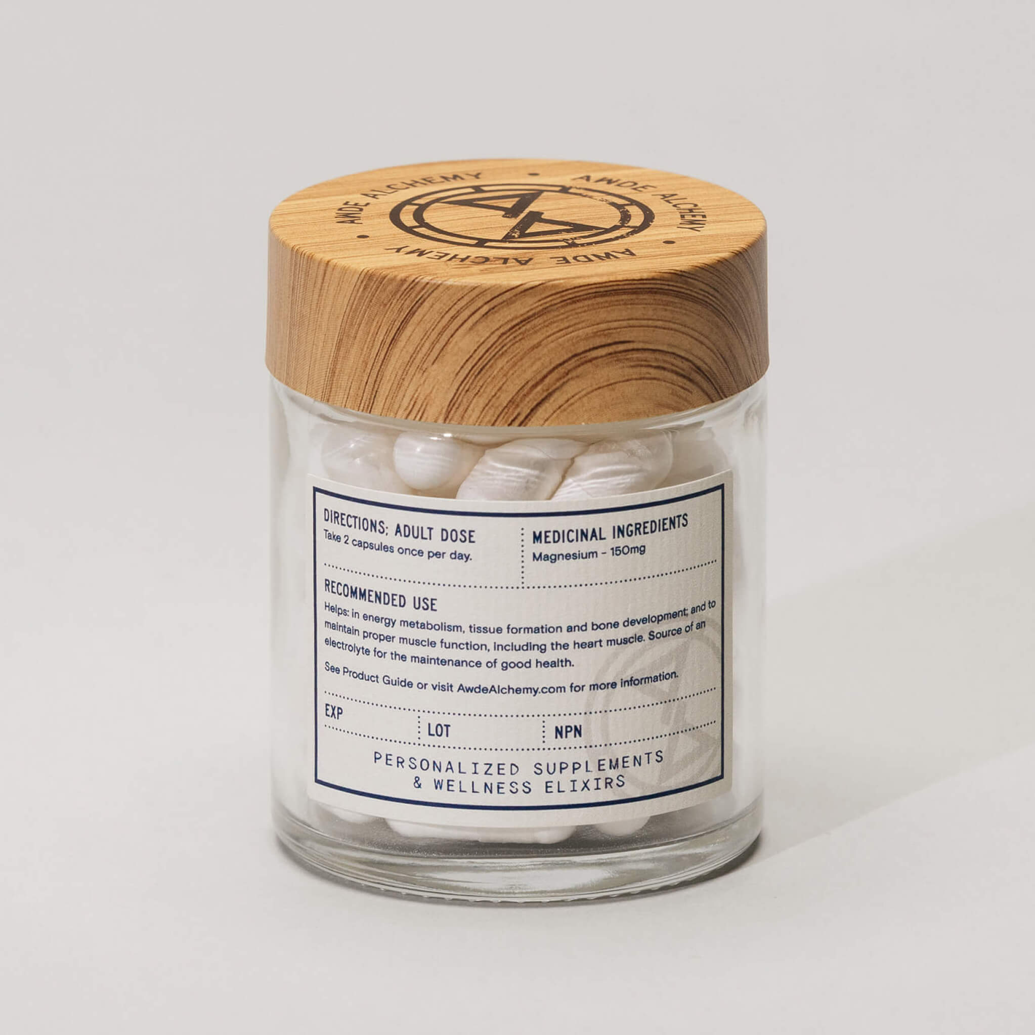 Magnesium Glycinate / 300mg / 30 Day Supply - Essentials No. 22 – Awde ...