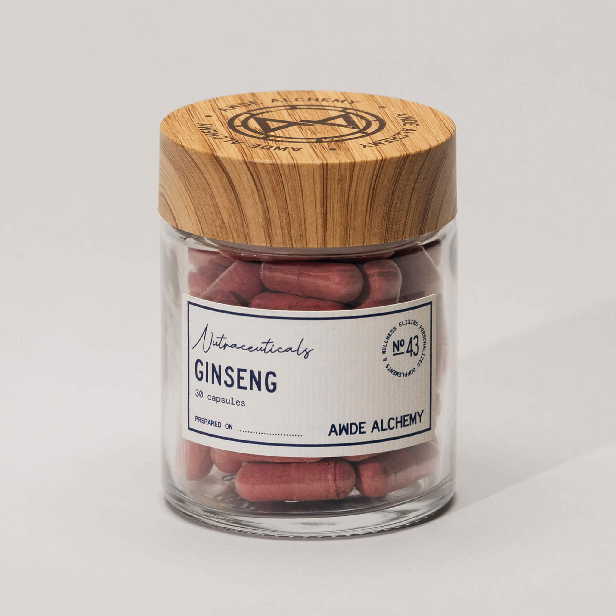 Ginseng / 400mg / 30 Day Supply - Nutraceutical No. 43 – Awde Alchemy