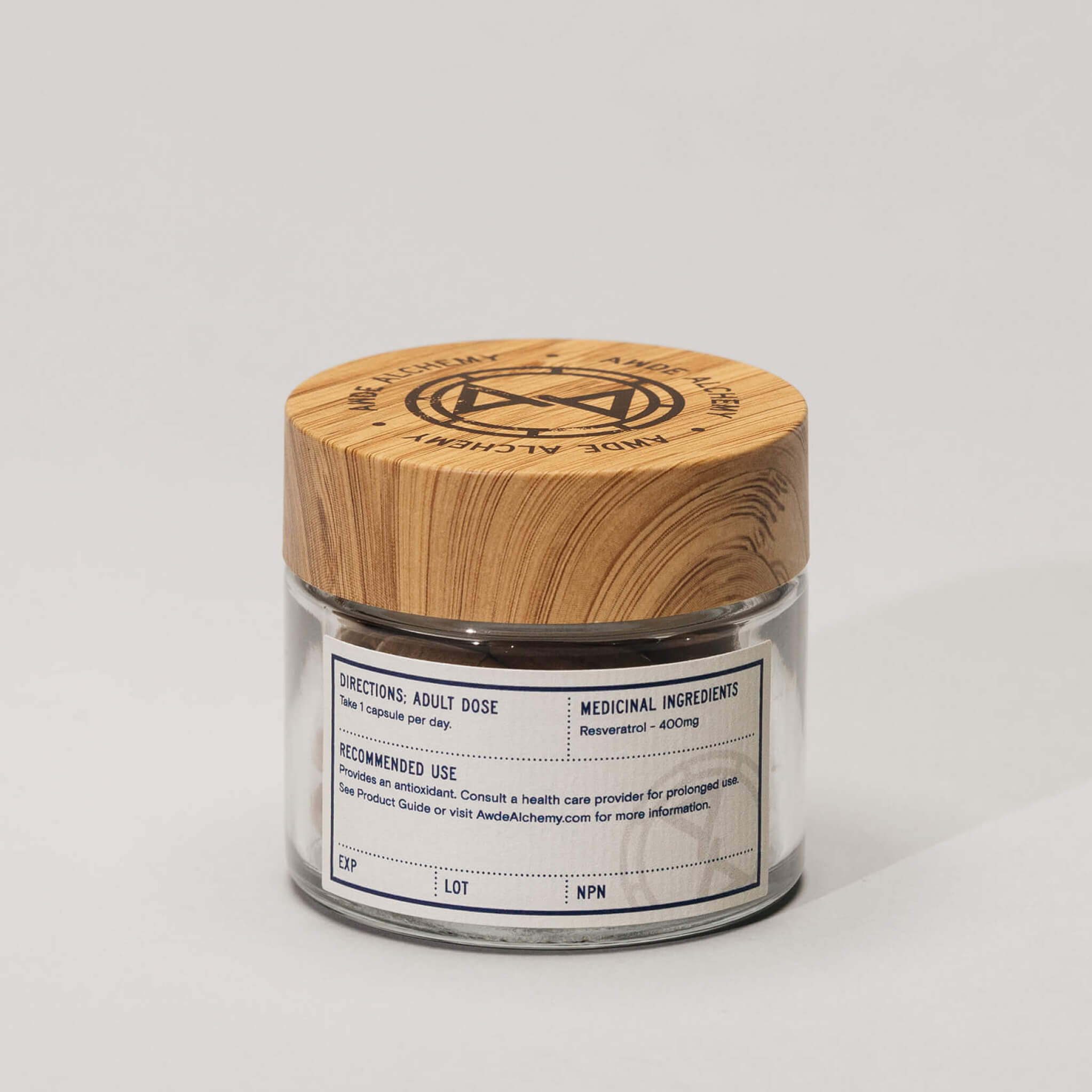 Resveratrol / 400mg / 30 Day Supply - Nutraceutical No. 63 – Awde Alchemy