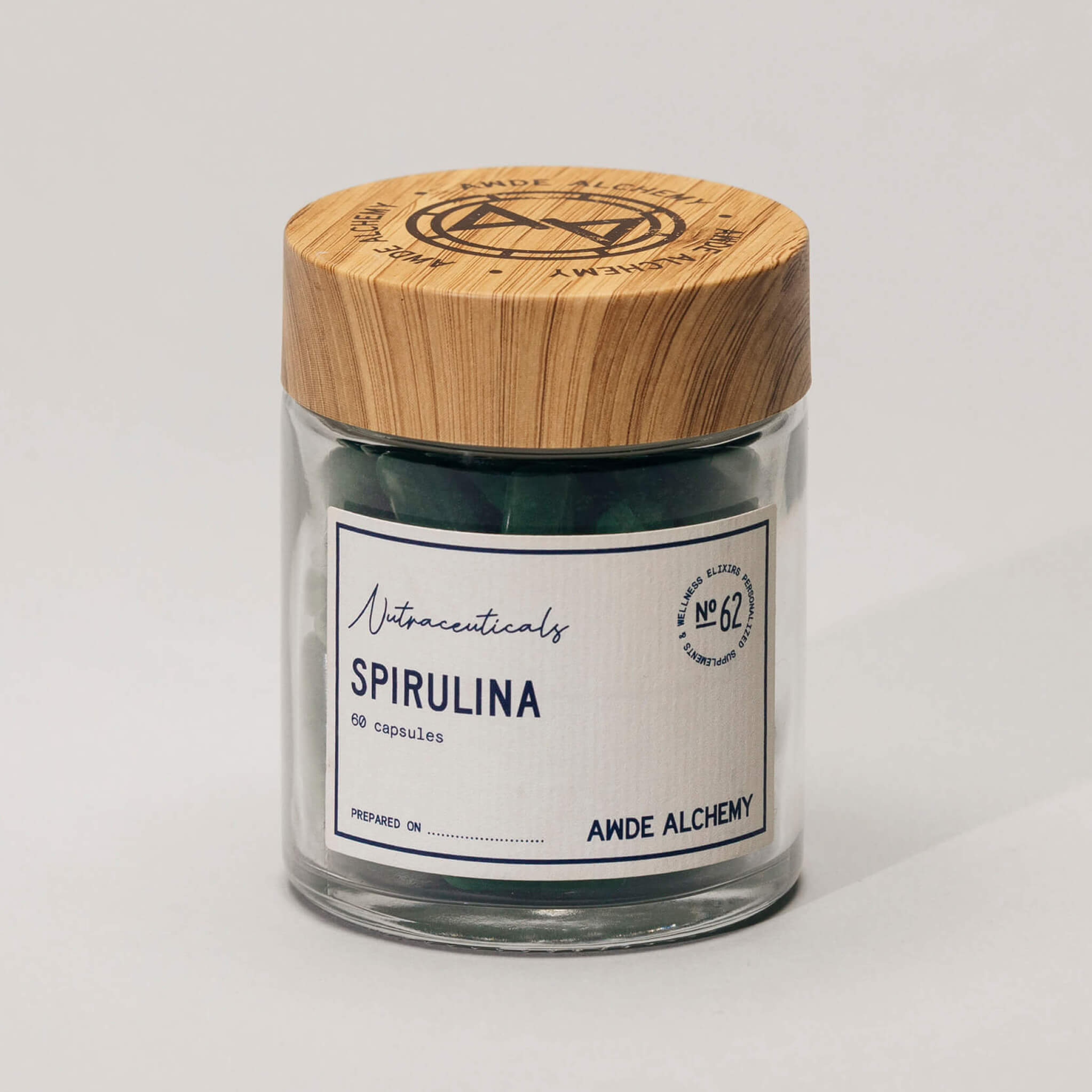 Spirulina / 550mg / 30 Day Supply - Nutraceutical No. 62 – Awde Alchemy