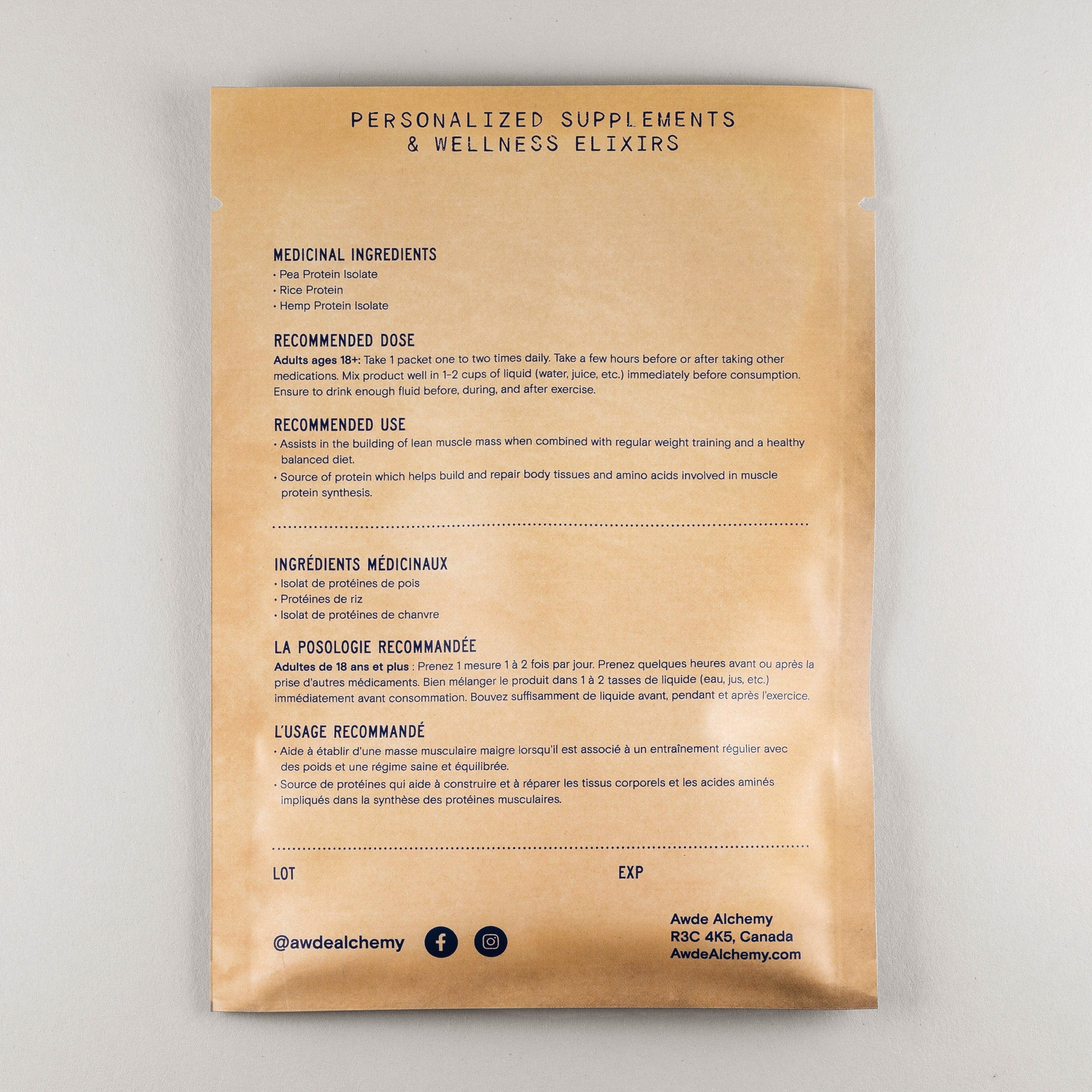 Whole Protein Blend / 30g / 30 Servings - Essentials No. 88 – Awde Alchemy