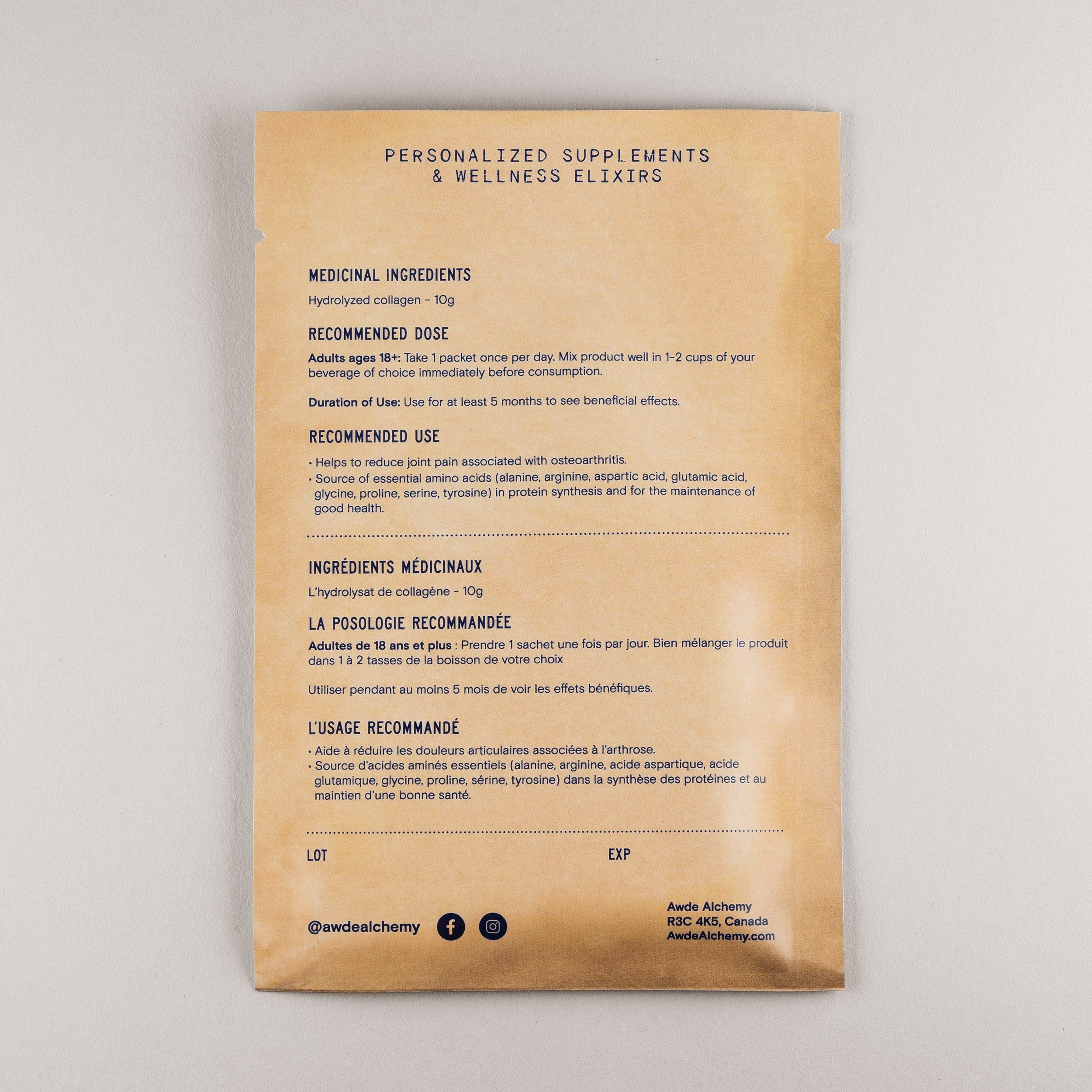 Pure Collagen / 10g / 30 Day Supply - Essentials No. 82 – Awde Alchemy